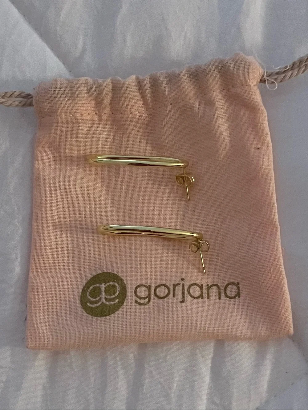 Gorjana | Jewelry | Gorjana Jagger Stud Gold Hoop Earrings New Never ...